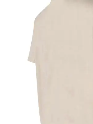 Max Mara Papaia Logo Patch Crewneck T-shirt - Light Brown