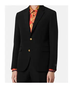 Versace Notched Lapel Blazer