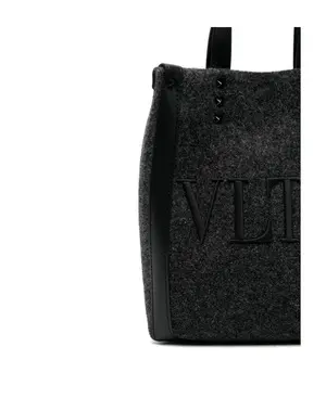 Valentino Garavani Rockstud Embellished Logo Tote Bag