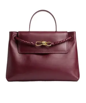 Bottega Veneta Braided Drawstring Shoulder Bag - Red