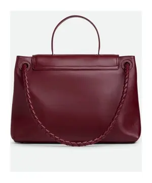 Bottega Veneta Braided Drawstring Shoulder Bag - Red