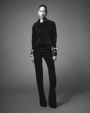 Saint Laurent Wide-leg Velvet Trousers
