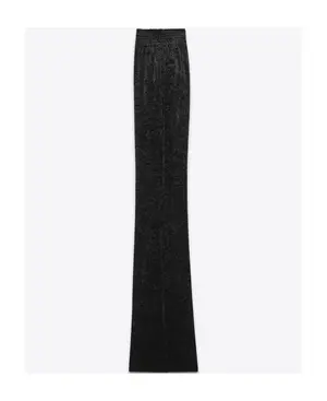 Saint Laurent Wide-leg Velvet Trousers
