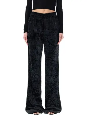 Saint Laurent Wide-leg Velvet Trousers