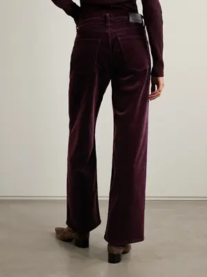 Citizens Of Humanity Annina Cotton-blend Corduroy Wide-leg Pants - Black