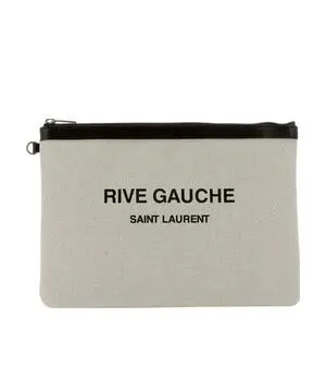 Saint Laurent Rive Gauche Pouch - Nude