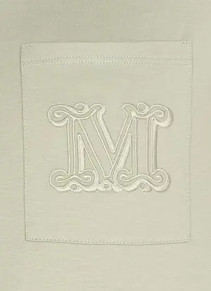Max Mara Papaia Embroidered Logo Crewneck T-shirt - Green