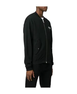 Moschino Detail Zip-up Bomber Jacket