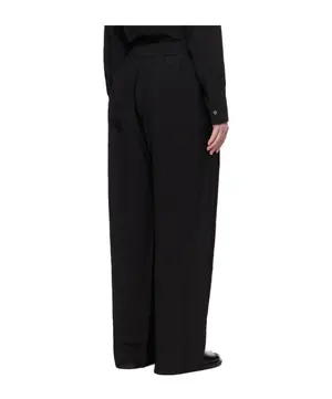 Studio Nicholson Drawstring Straight-leg Trousers - Black