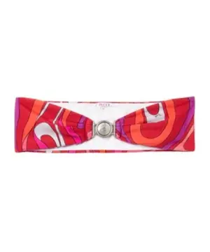 Emilio Pucci Marmo Print Strapless Bikini Top - Red