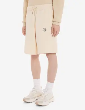 Maison Kitsuné Bold Fox Head Patch Oversize Jog Shorts - Nude