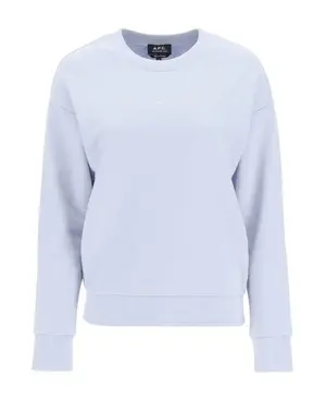 A.p.c. Logo Print Crew Neck Sweatshirt