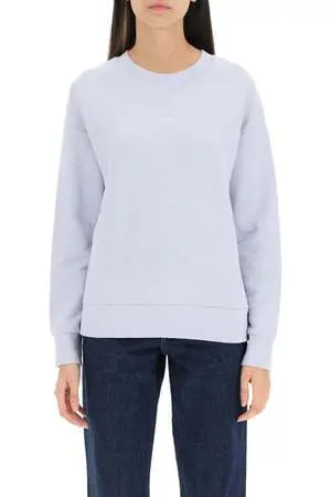 A.p.c. Logo Print Crew Neck Sweatshirt