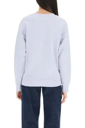 A.p.c. Logo Print Crew Neck Sweatshirt