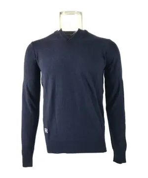Emporio Armani Long Sleeve Contrasting Sweater - Black