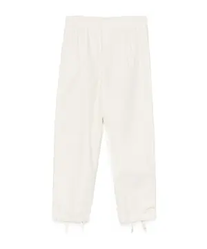 Stone Island Embroidered-logo Trousers - Ivory