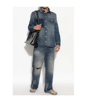 MISBHV Faded Distressed Denim Trousers
