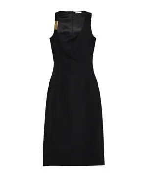 FERRAGAMO Sleeveless Corseted Midi Dress