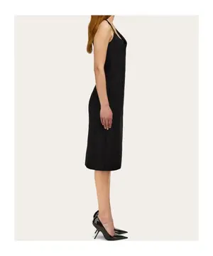 FERRAGAMO Sleeveless Corseted Midi Dress