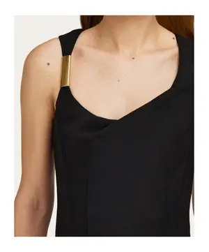 FERRAGAMO Sleeveless Corseted Midi Dress