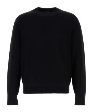 Zegna Crewneck Knitted Jumper - Black