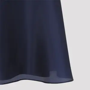 Alberta Ferretti Satin Organza A-line Skirt - Blue