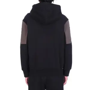 Neil Barrett Full Zip Hoodie With Rope Drawstring Hood