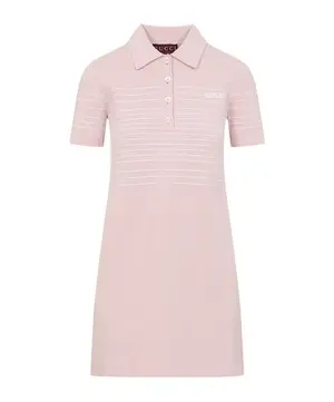 Gucci Short Sleeve Collared Dress