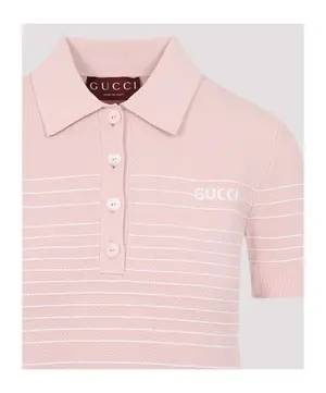Gucci Short Sleeve Collared Dress