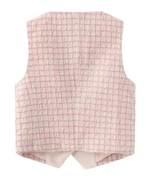 Marissa Chiara Sleeveless Vest With Button Closure