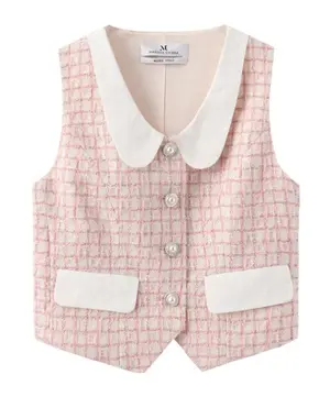 Marissa Chiara Sleeveless Vest With Button Closure
