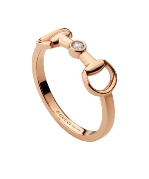 Gucci Horsebit Diamond Ring - Yellow