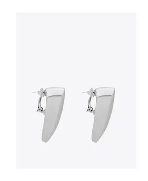 Saint Laurent Asymmetric Fan-shaped Comet Earrings