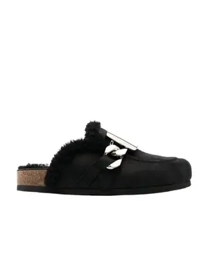 J.W.ANDERSON Open-heeled Mules With Chain Detailing
