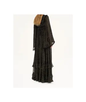 Chloé Ruffled Extra-long Dress With Long Sleeves