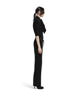 Balenciaga Fitted Top With Scarf Collar
