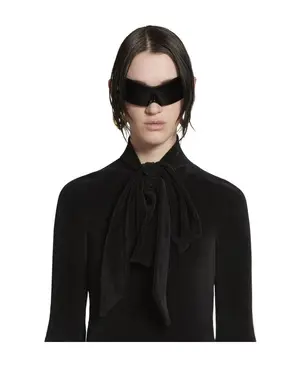 Balenciaga Fitted Top With Scarf Collar
