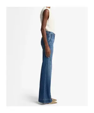 7 For All Mankind Dojo High-waisted Flared Jeans - Blue