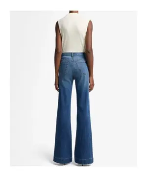 7 For All Mankind Dojo High-waisted Flared Jeans - Blue