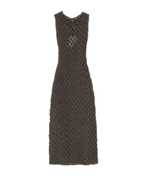Alaïa Hand-knotted Sleeveless Cut-out Dress - Black