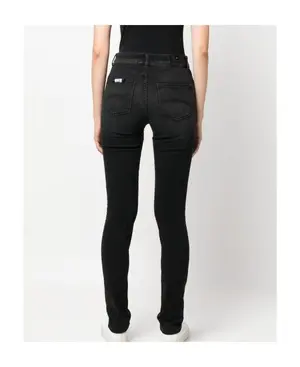 Emporio Armani Skinny-cut Mid-rise Jeans - Black