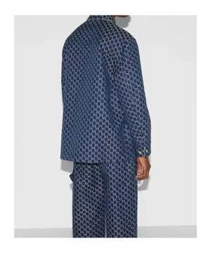 Gucci Monogrammed Long-sleeve Shirt
