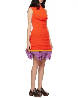 KIKO KOSTADINOV Vecto Knit Shift Dress - Red