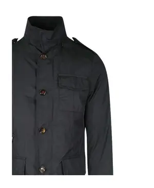 MOORER Shell Windbreaker Jacket - Black