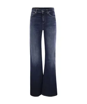 DONDUP Amber Wide-leg Jeans - Black