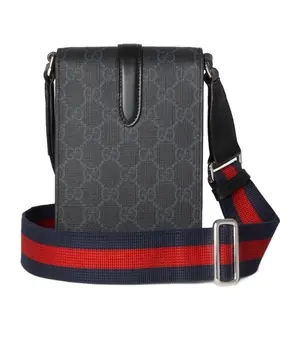 Gucci Monogrammed Buckle Detailed Clutch Bag