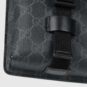 Gucci Monogrammed Buckle Detailed Clutch Bag