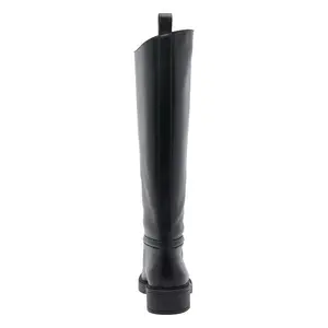 STUART WEITZMAN Knee High Round Toe Pull-on Boots - Black