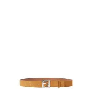Fendi Square Ff Buckle Belt - Beige