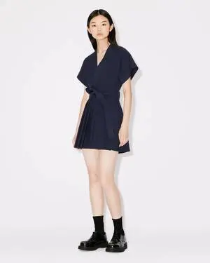Kenzo Kimono Flared Mini Dress